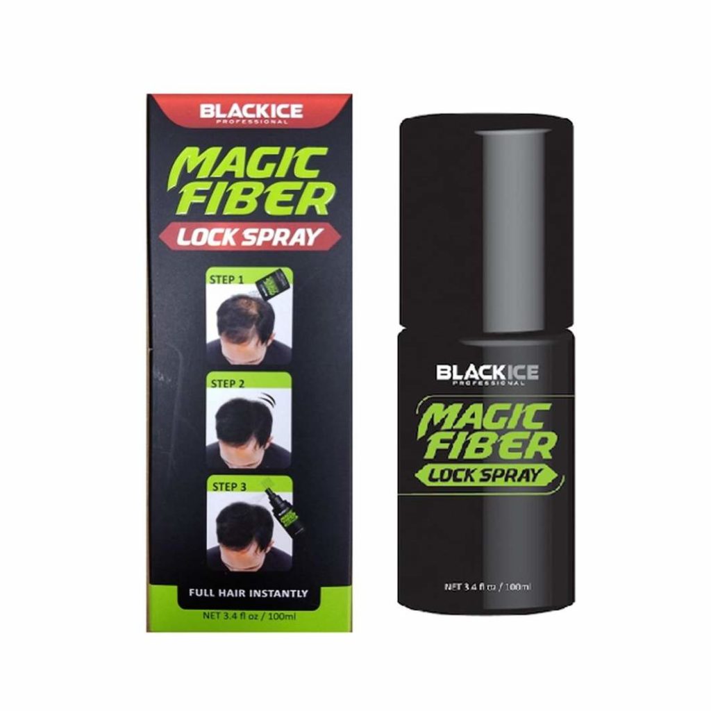 BLACK ICE | Magic Fiber Lock Spray 3.4oz » Paige Barber Supply